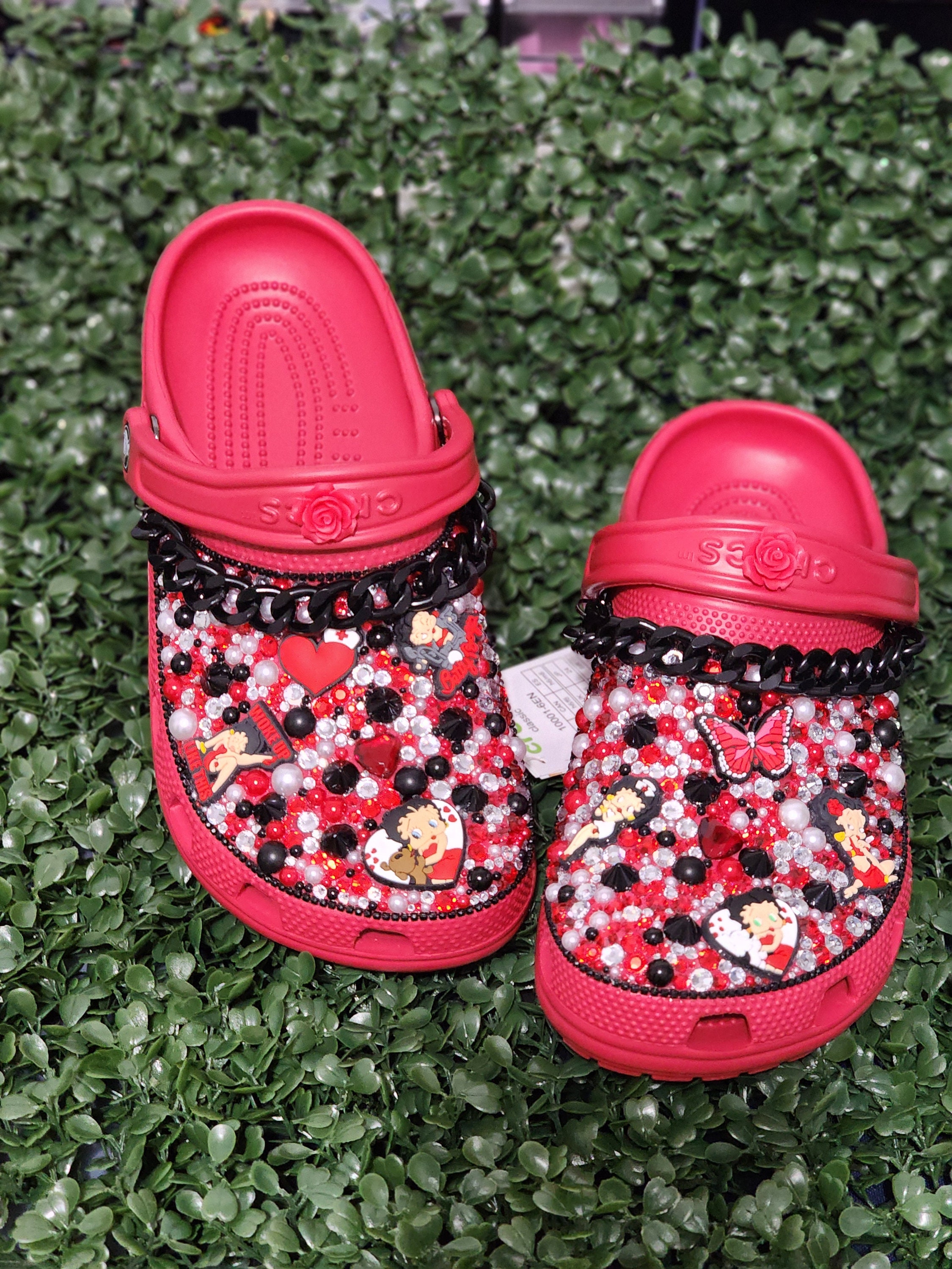 Betty Boop Inspired Custom Crocs | Personalized Crocs | Custom Shoes ...