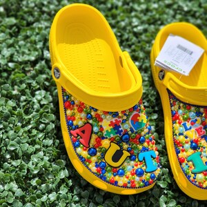 Autism Awareness Customize Crocs, Crocs, Custom Crocs, Autism, Custom ...