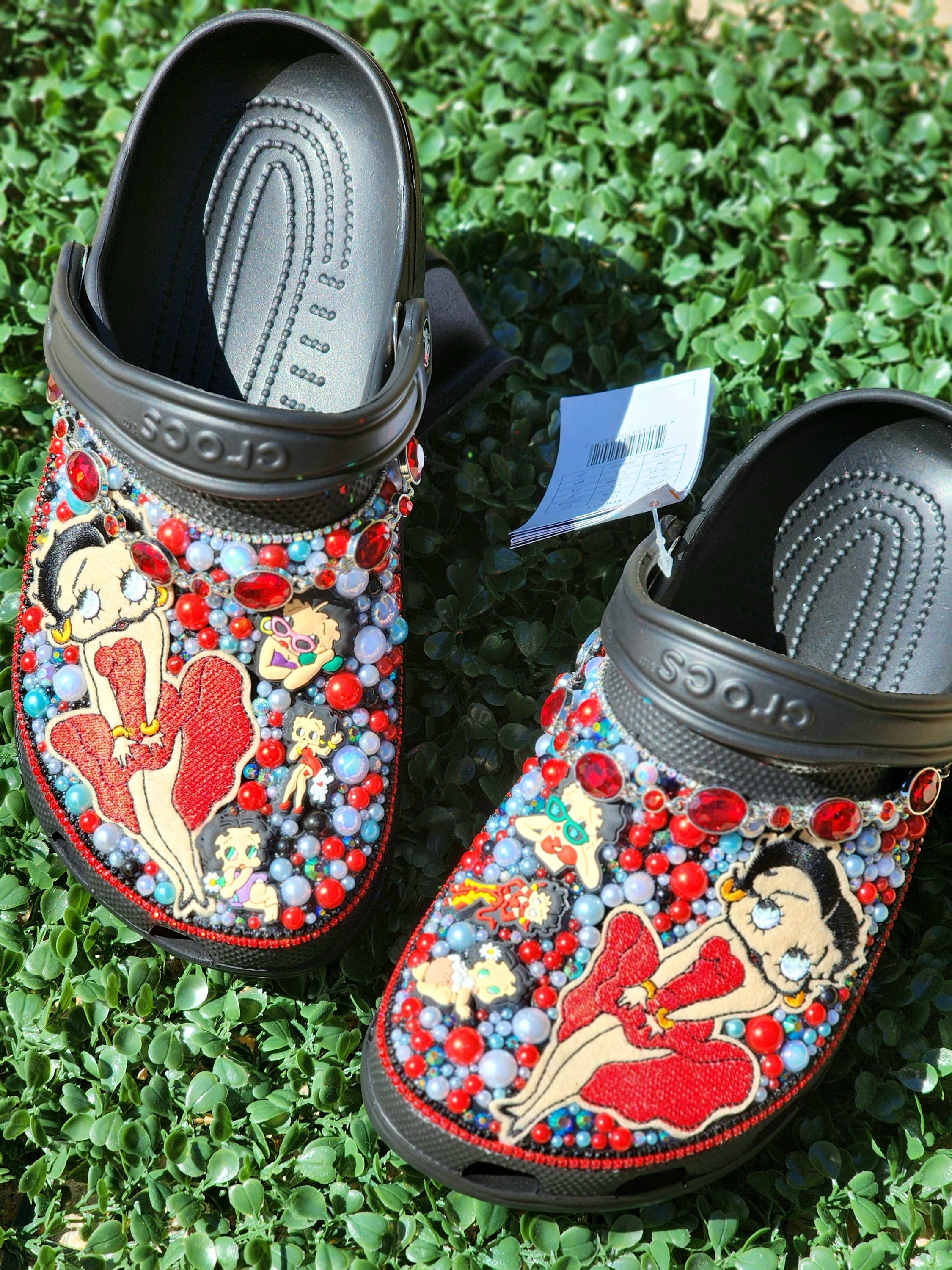 Betty Boop Inspired Customize Crocs, Crocs, Custom Crocs, Betty Boop ...