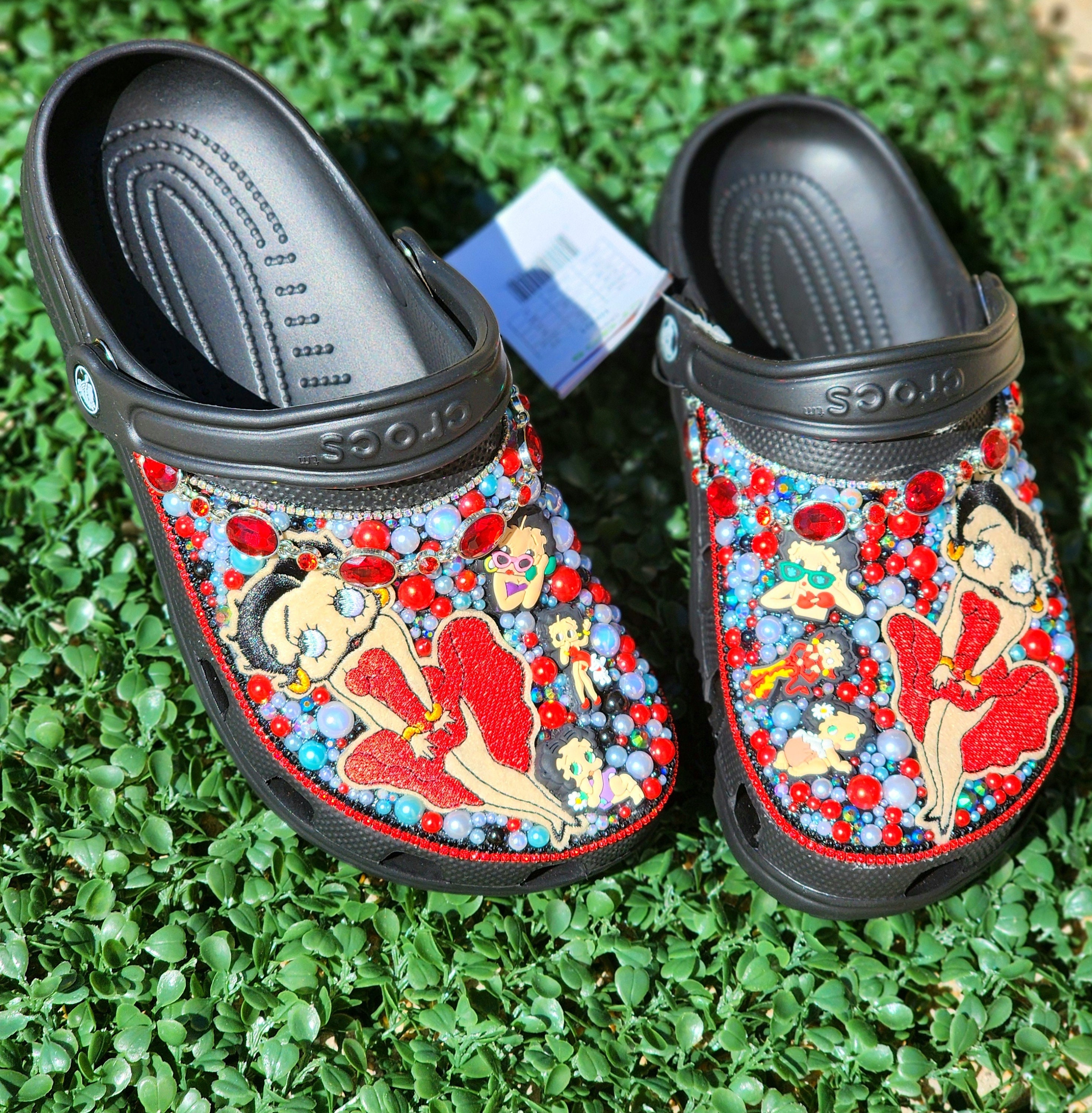 Betty Boop Inspired Customize Crocs, Crocs, Custom Crocs, Betty Boop ...