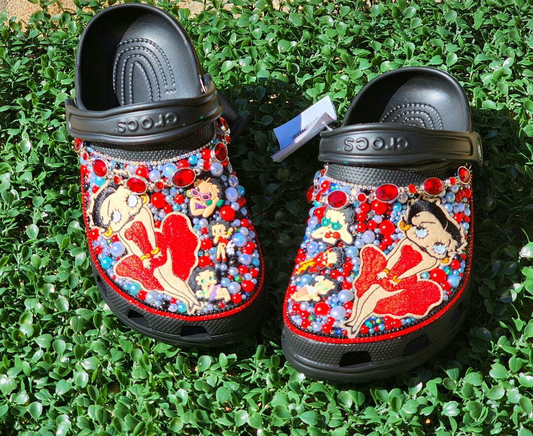 Betty Boop Inspired Customize Crocs, Crocs, Custom Crocs, Betty Boop ...