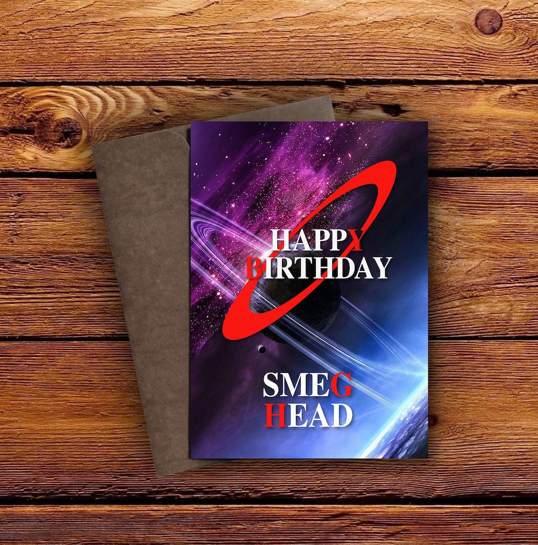 Red Dwarf Birthday Card Smeg Head - Etsy UK