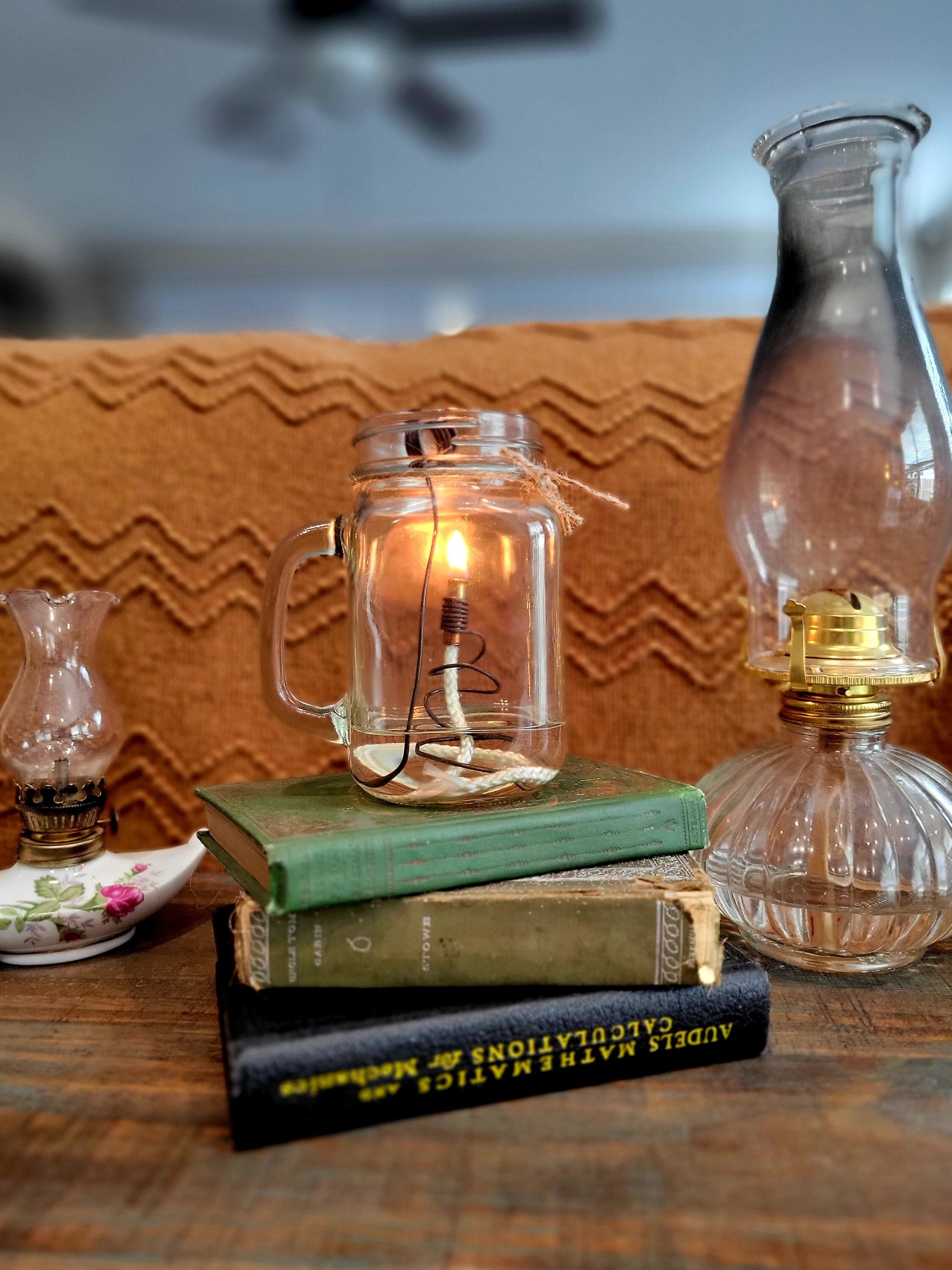 Hand Held Rustic Lantern Oil Lantern. Mason Jar Lantern - Etsy