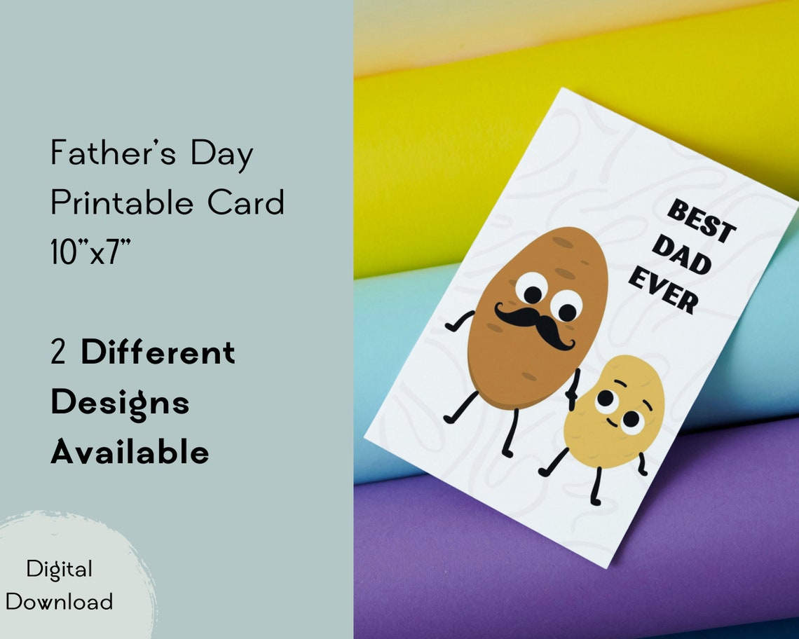 Fathers Day Card, Printable Father's Day Card, Funny, Dad Day Card ...