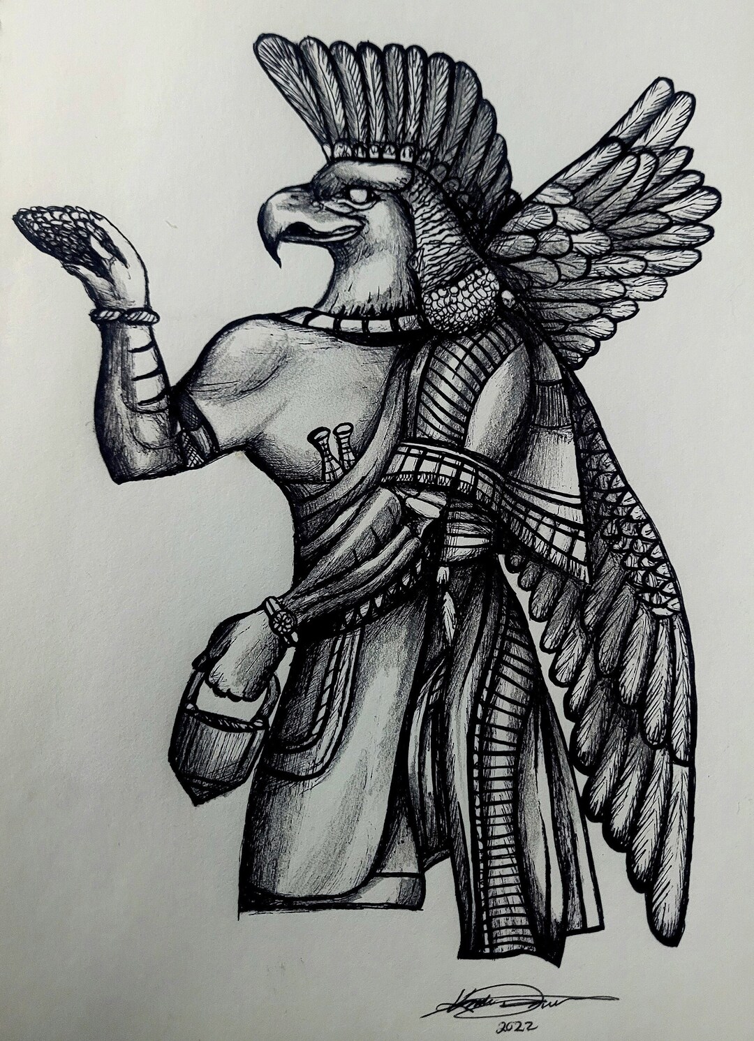 Assyrian Eagle - Etsy