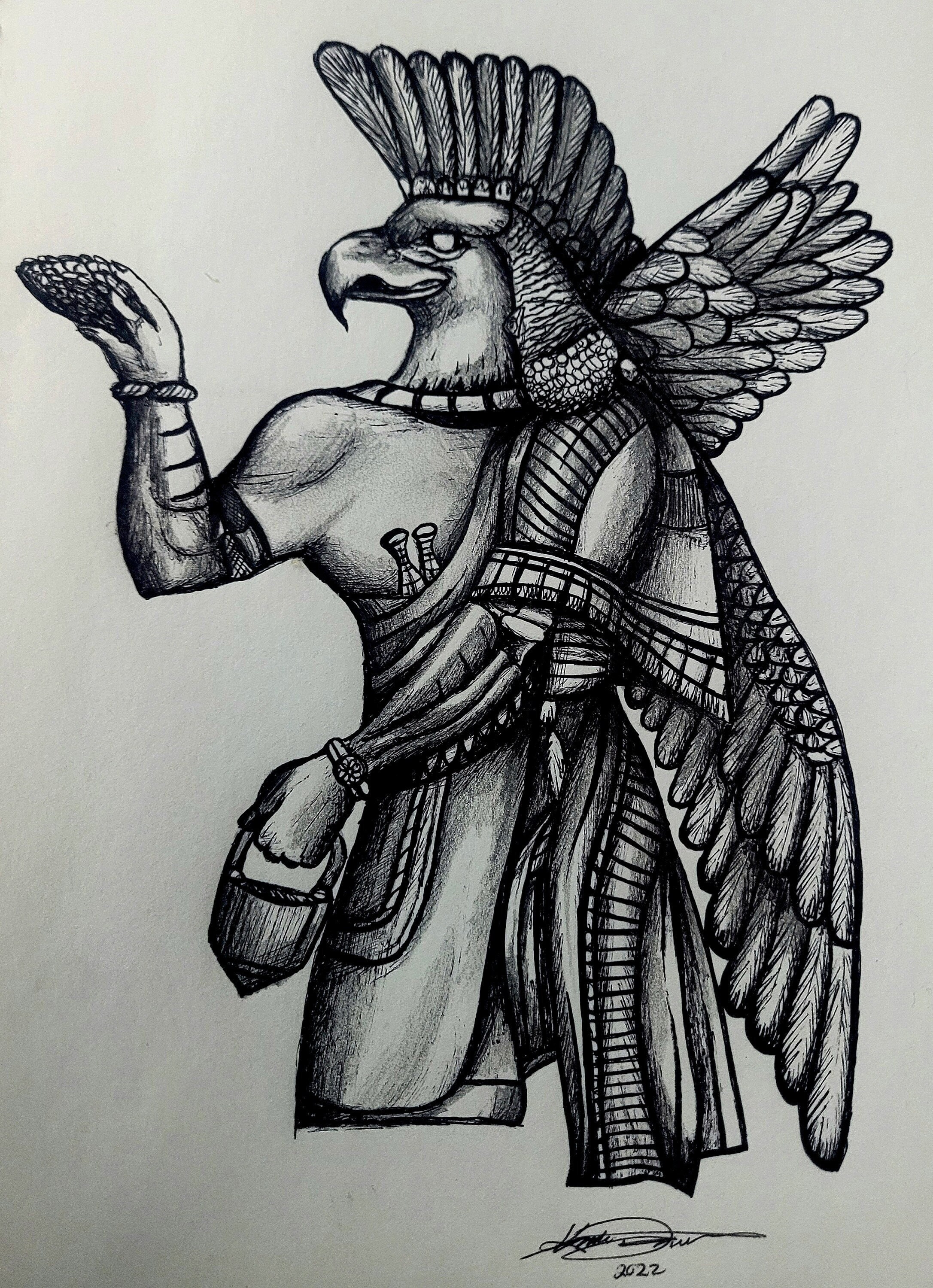 Assyrian Eagle - Etsy