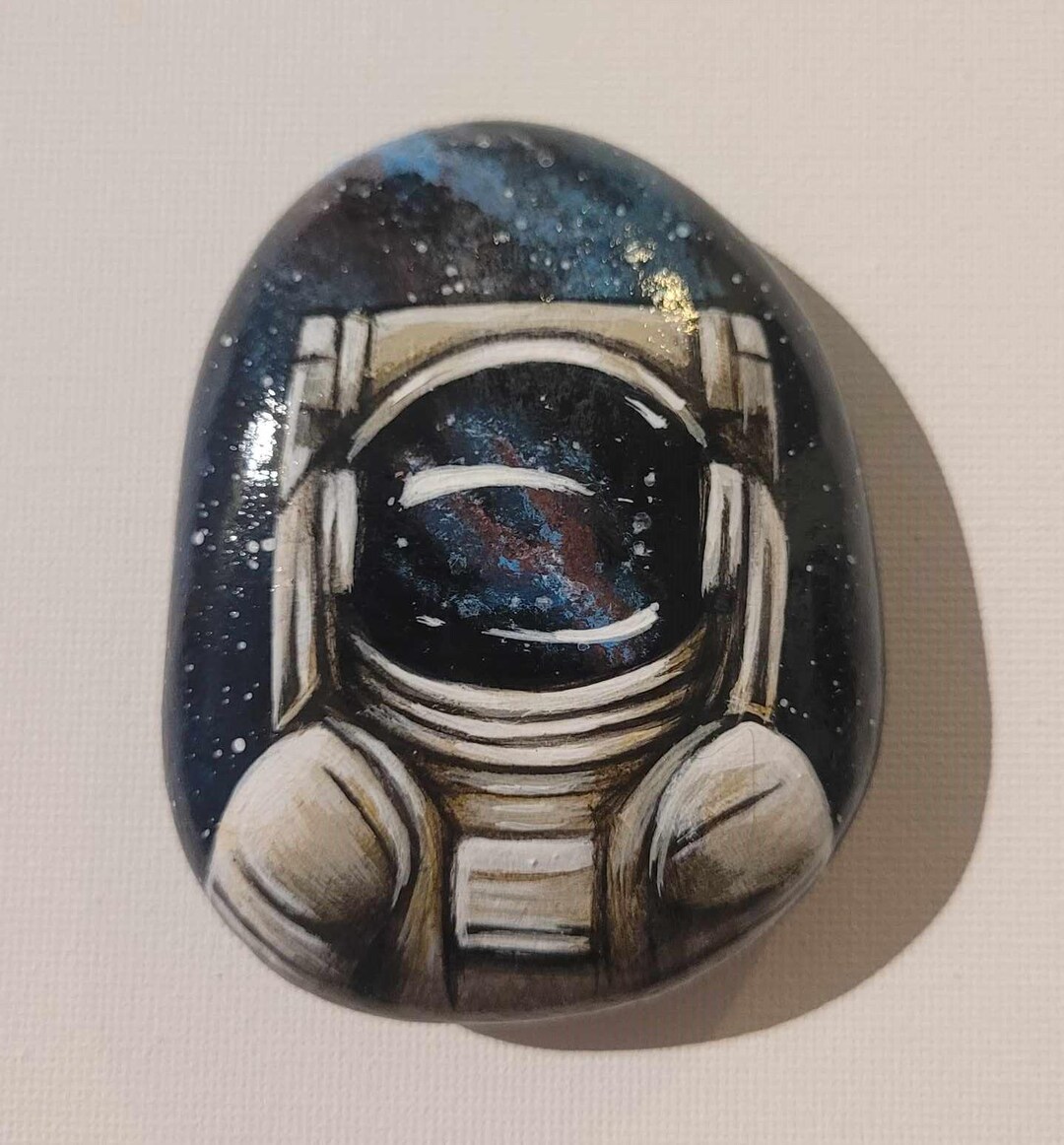 Hand Painted Astronaut on Stone - Etsy