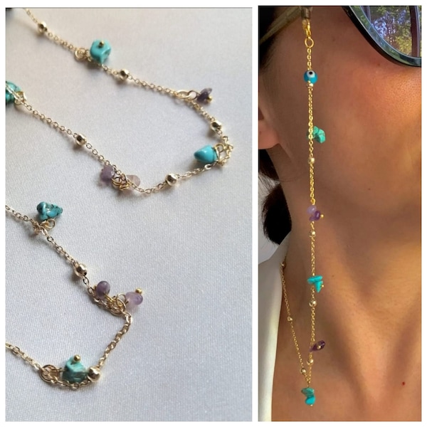 Gold Eyeglass Chain - Etsy