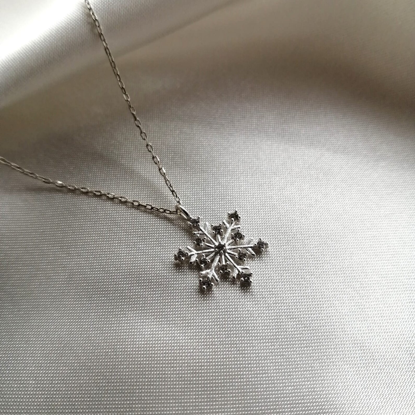 925 Sterling Silver Snowflake Pendants,snowflake Necklace,winter ...