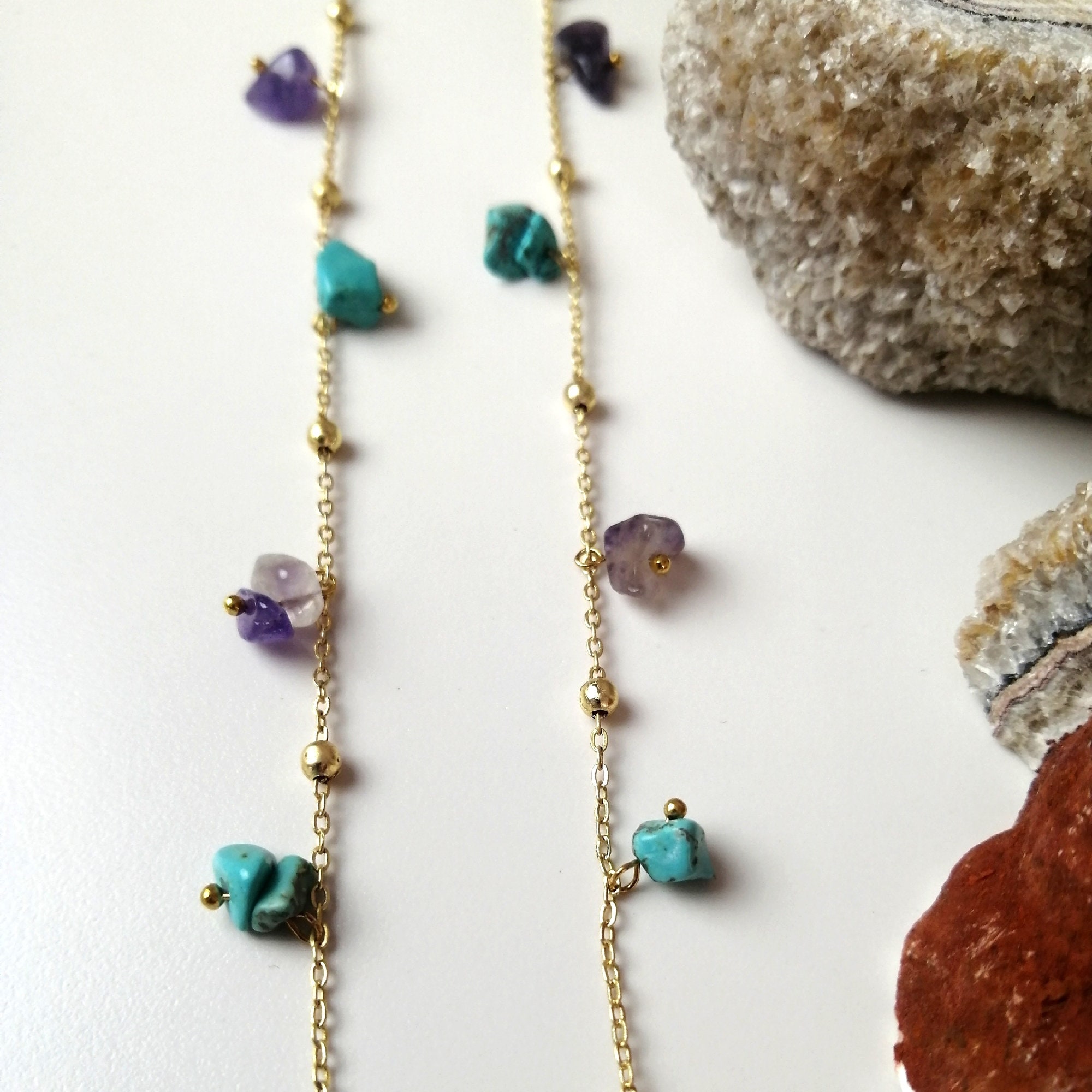 Eyeglass Chain Lapis,eyeglass Chains for Women,natural Stone Eyeglass Chain,eyeglass Gold Chain ...