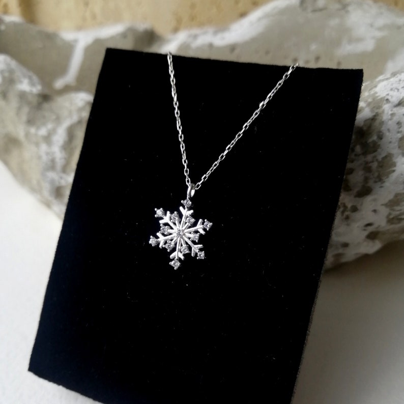 925 Sterling Silver Snowflake Pendants,snowflake Necklace,winter ...