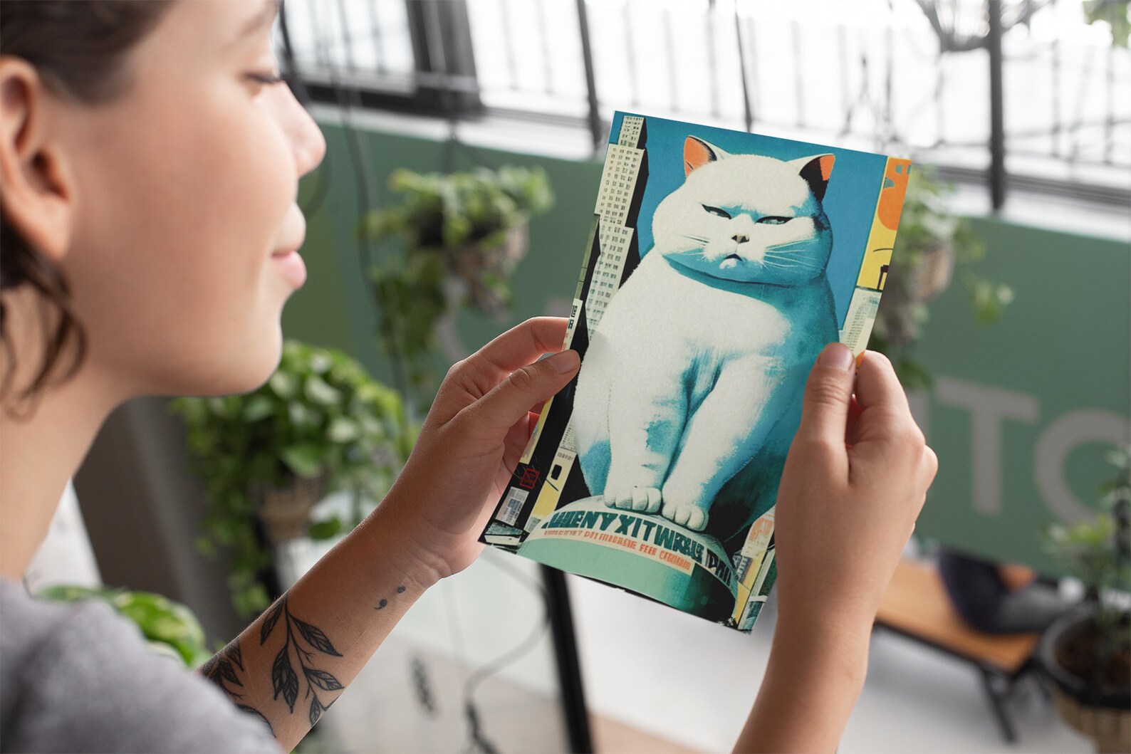 Greeting Card for Cat Owner, Printable Birthday Card, Cat Lady Card ...