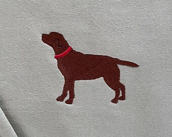 Chocolate Labrador Retriever Embroidered Hat, Baseball Cap, Dad Hat ...