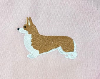 Corgi Butt Crewneck Sweatshirt, Corgi Crewneck, Embroidered Patch, Dog ...