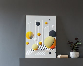 Geo Metric Wall Art - Etsy