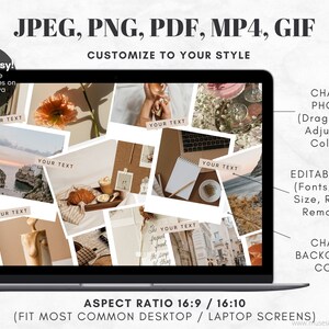 Editable Digital Vision Board Template, Custom Photo Collage Vision ...