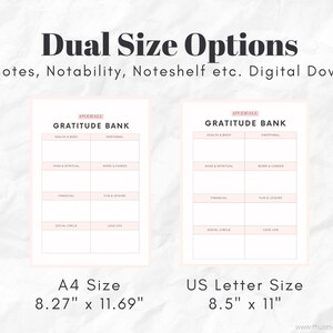 Gratitude Journal Bundle, Editable Canva Templates, Undated Digital ...