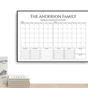 Editable Family Command Center Printable Google Sheets Template V4 ...