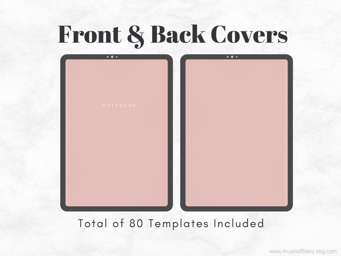 40 Digital Notebook Covers, Digital Planner Covers, Goodnotes ...