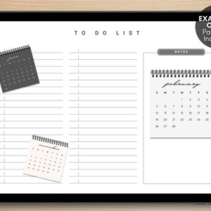 Monthly Calendar Digital Stickers 2023, 2024, 2025, Mini Calendar ...