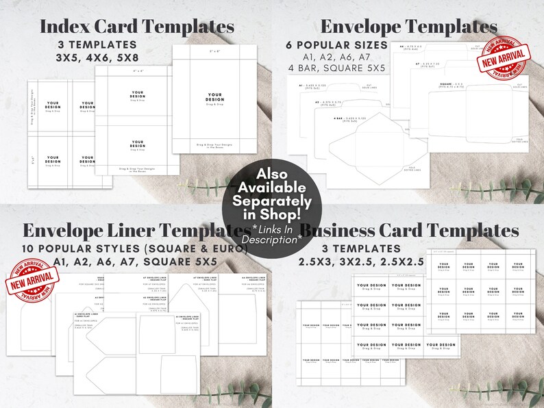 Drag and Drop Greeting Card Templates Editable Canva - Etsy