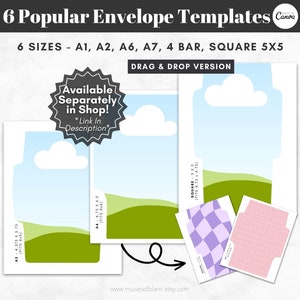 DIY Printable Envelope Template, Editable Canva Templates, Print and ...