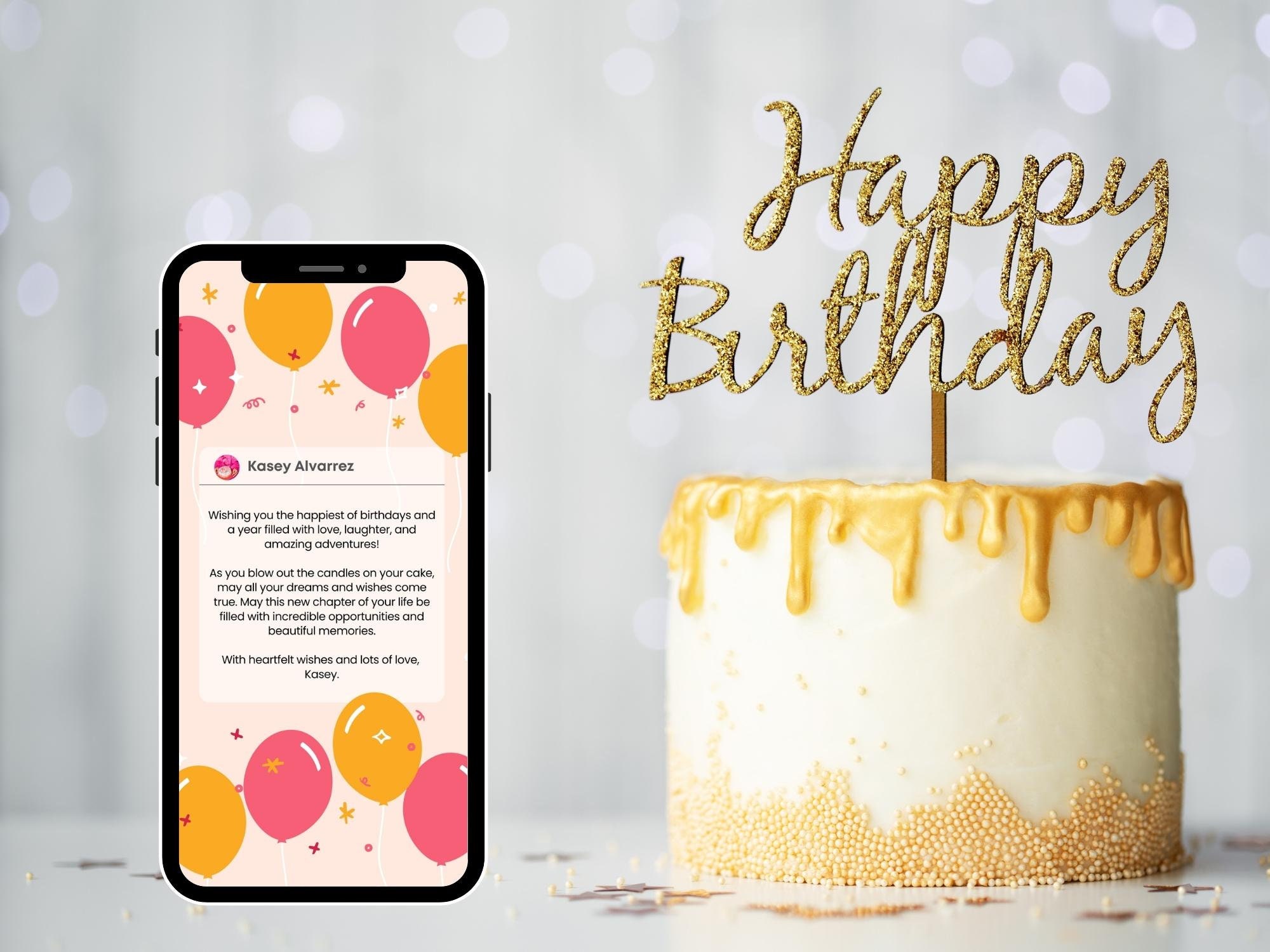Editable Ecard Birthday Card Template Ecard Animated Birthday - Etsy