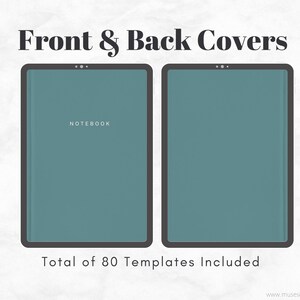 40 Digital Notebook Covers, Digital Planner Covers, Goodnotes ...