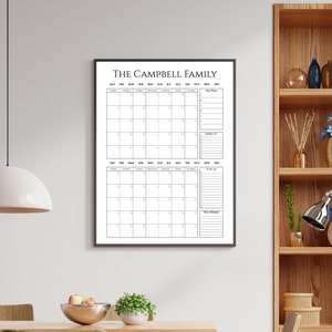 Editable Family Command Center Printable Google Sheets Template V2 ...