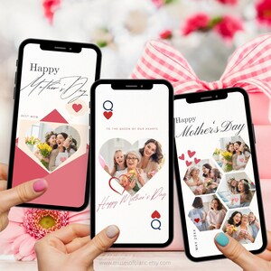 Editable Mother's Day Cards Template, Animated Happy Mothers Day E-card ...