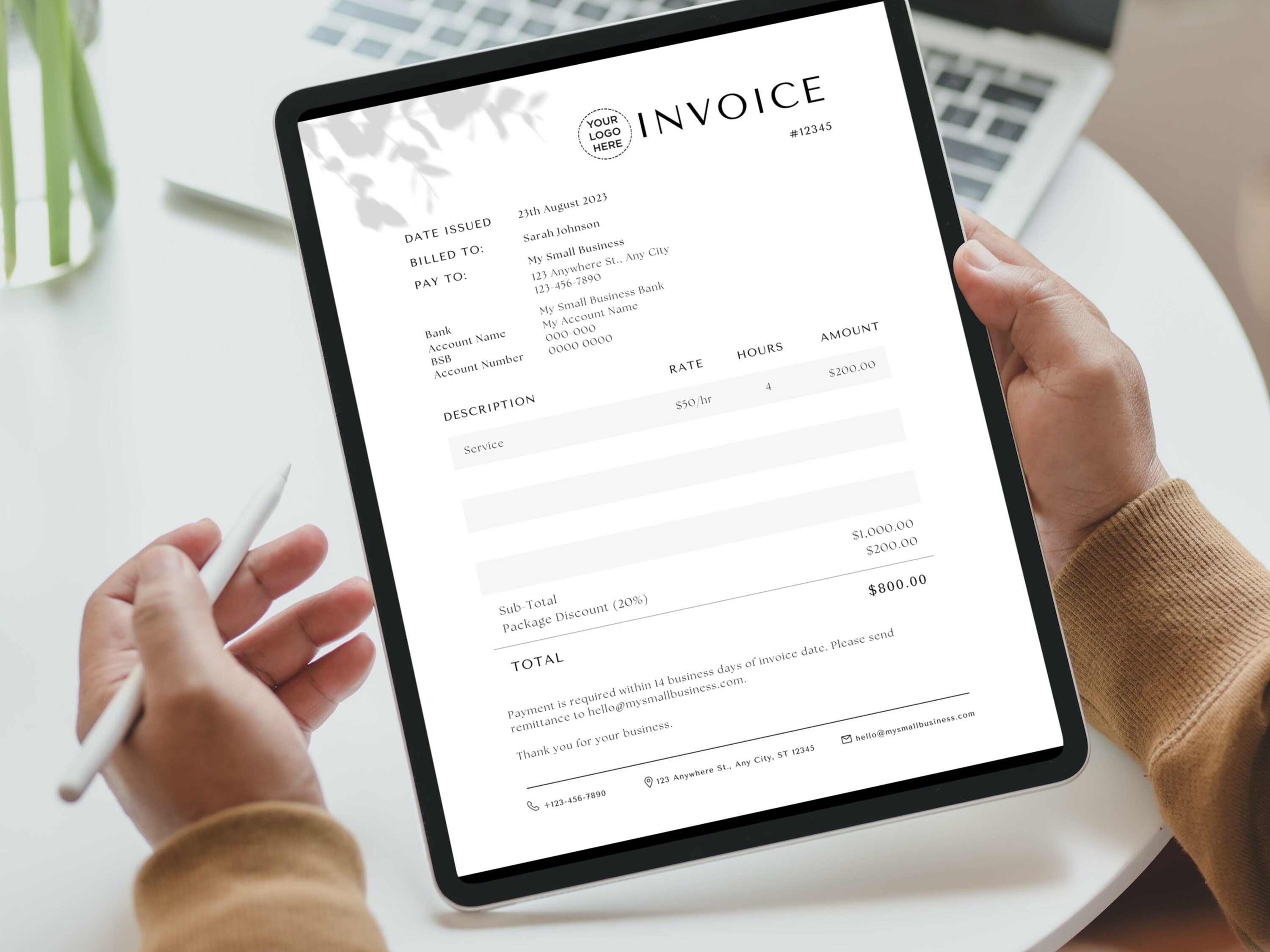 Editable Invoice Templates, Business Invoice Forms, Printable Invoice ...