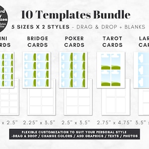 Drag and Drop Playing Cards Templates, Custom Blank Cards Template ...