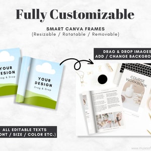 30 Book Mockup Templates, Canva Magazine Mockup, Paper Mockup KDP ...