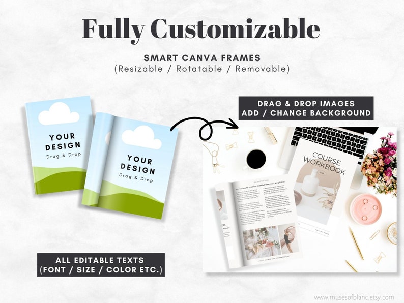 30 Book Mockup Templates, Canva Magazine Mockup, Paper Mockup KDP ...