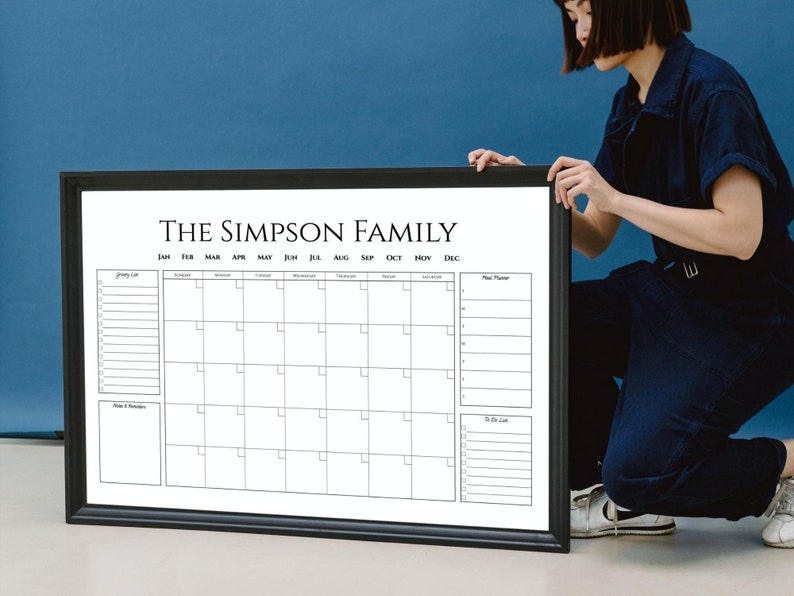 Editable Family Command Center Printable Google Sheets Template V5 ...