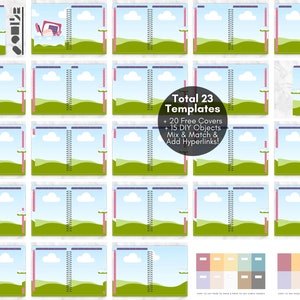 Drag and Drop Digital Planner Templates, Editable PLR Planner ...