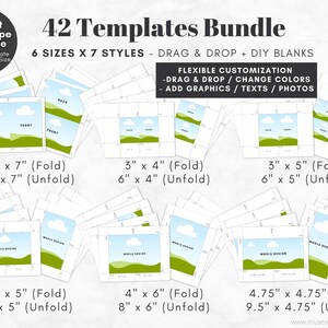 Drag and Drop Greeting Card Templates, Editable Canva Templates, Blank ...