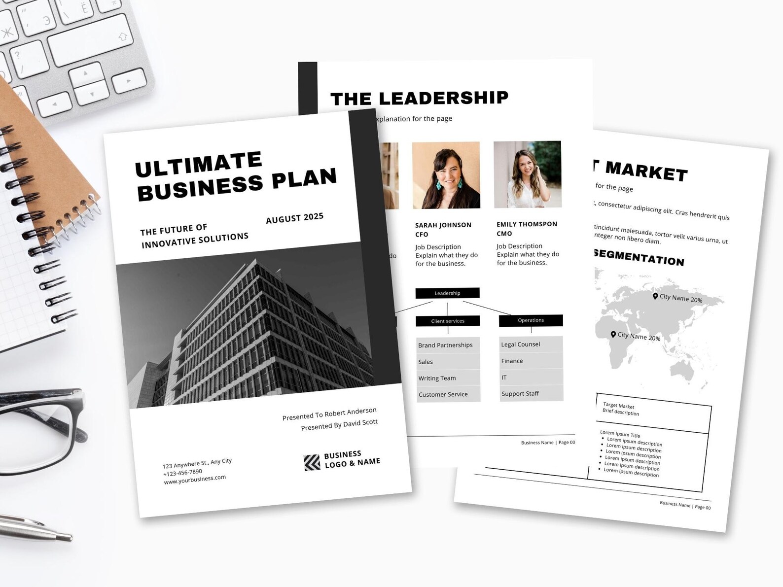 Small Business Plan Template, Business Proposal Template, Online Start ...