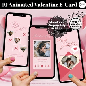 Editable Valentine’s Day Cards Template, Printable Photo Valentines ...