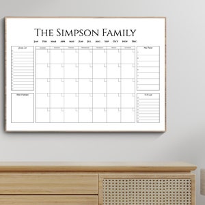 Editable Family Command Center Printable Google Sheets Template V5 ...