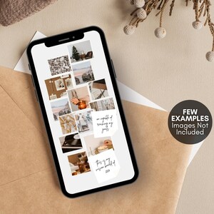 Editable Digital Vision Board Template, Custom Photo Collage Vision ...