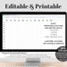 Editable Forever Calendar Template, Perpetual Calendar Reusable, Google ...