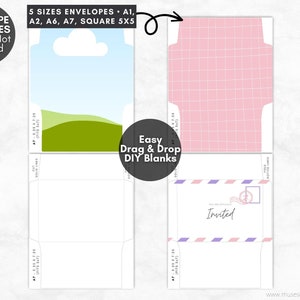 Drag and Drop Greeting Card Templates, 3x4, 3x5, 4x5, 4x6, 5x7, 4.75x4 ...