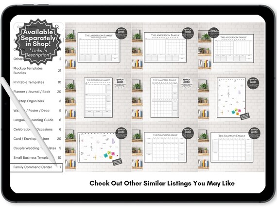 Family Command Center Printables Transform Your Family Command Center