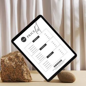 Editable Price Lists Bundle, Digital Price List Signs Printable Price ...