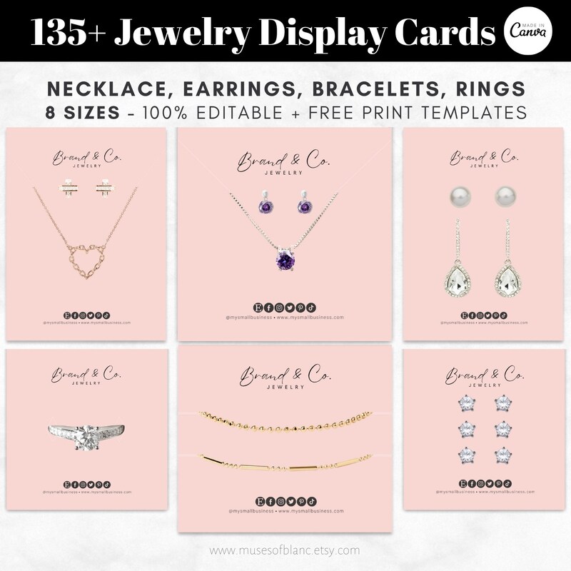 Jewelry Display Card - Etsy