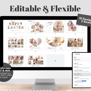 Editable Easter Cards Template, Printable Easter Cards Digital, Photo ...