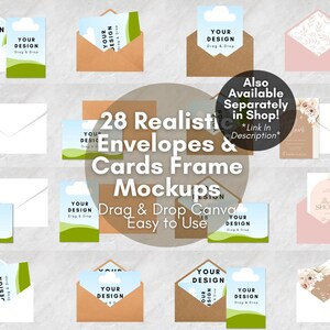 Drag and Drop Greeting Card Templates A6 Printable Envelope - Etsy