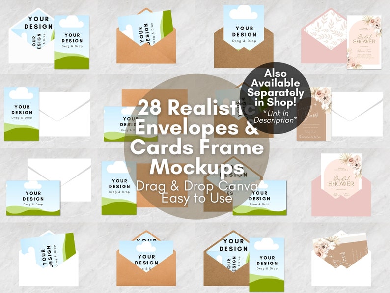 Drag and Drop Greeting Card Templates Editable Canva - Etsy