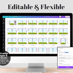 Drag and Drop Digital Planner Templates, Editable PLR Planner ...